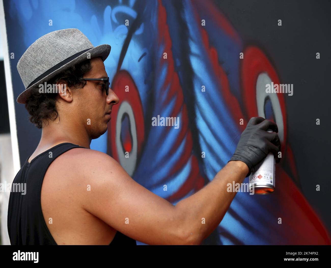 Anthony Alberti attending the Urban painting around the world, live ...