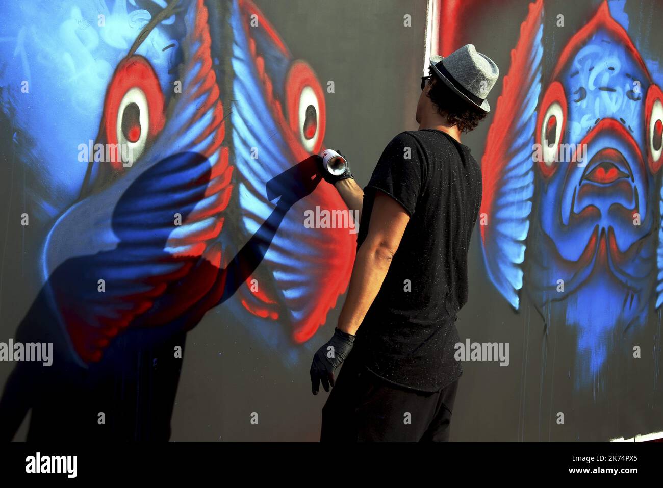 Anthony Alberti attending the Urban painting around the world, live ...