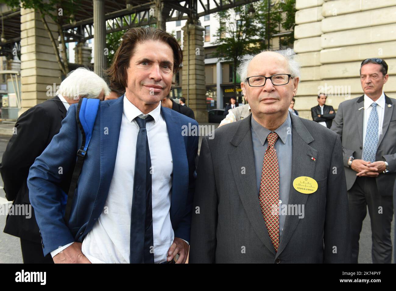 Ceremony commemorating the 75th anniversary of the Vel d'Hiv roundup ...