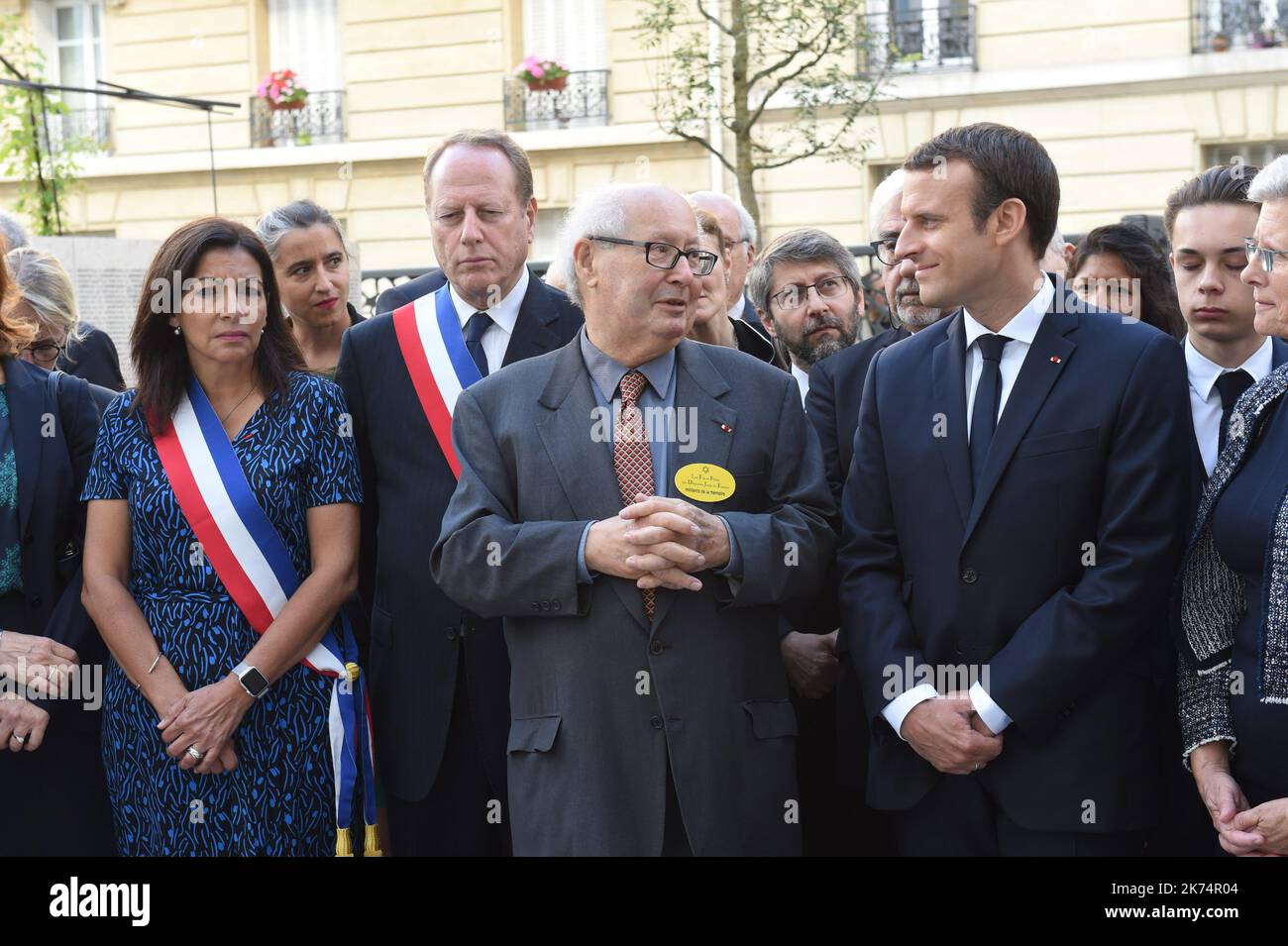Ceremony commemorating the 75th anniversary of the Vel d'Hiv roundup ...