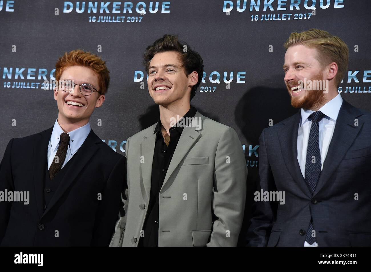 Tom Glynn Carney - Harry Styles - Jack Lowden Dunkerque le 16/07/2017 ...