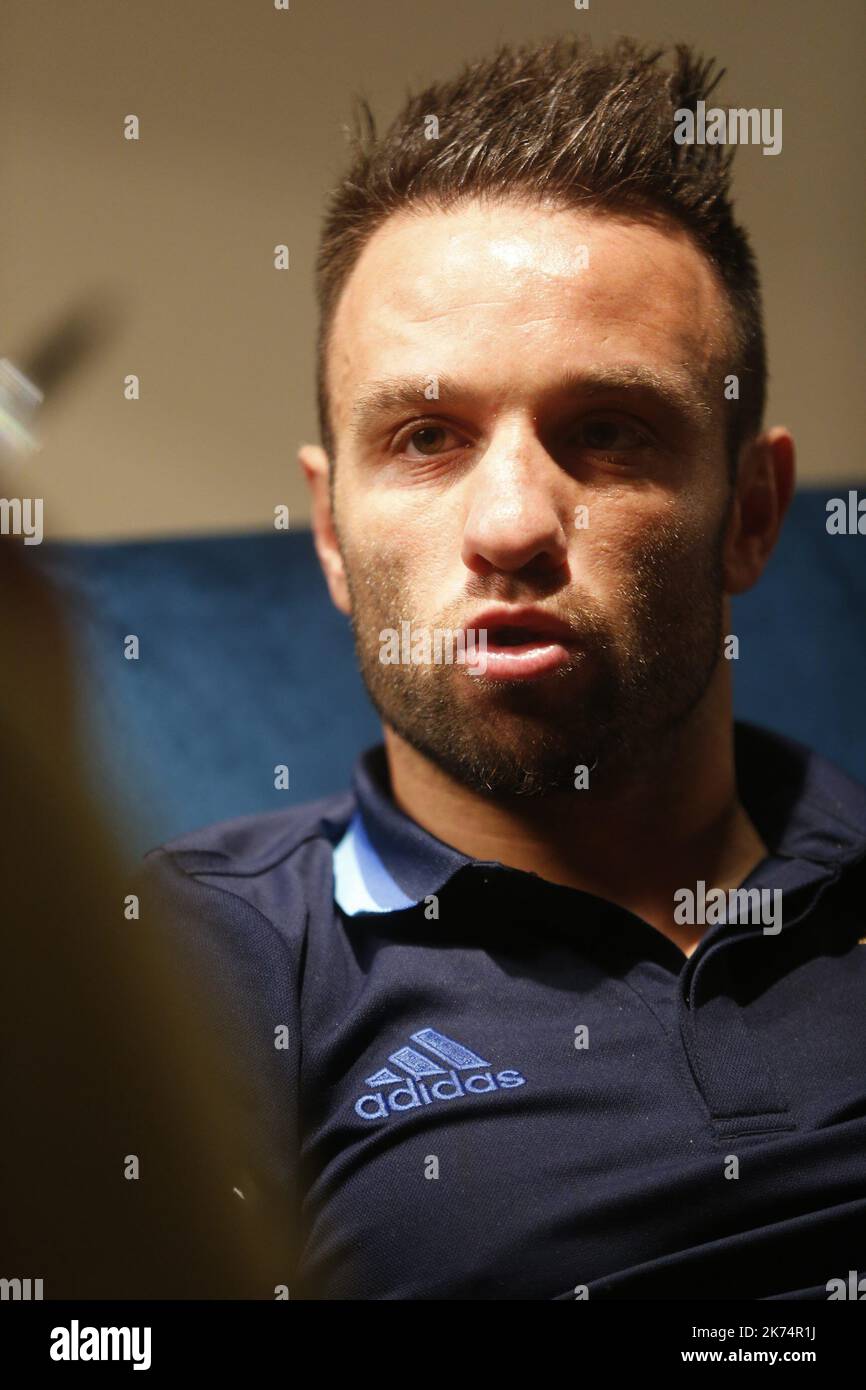 The Olympique de Marseille (OM) in Lausanne in Switzerland. This ...