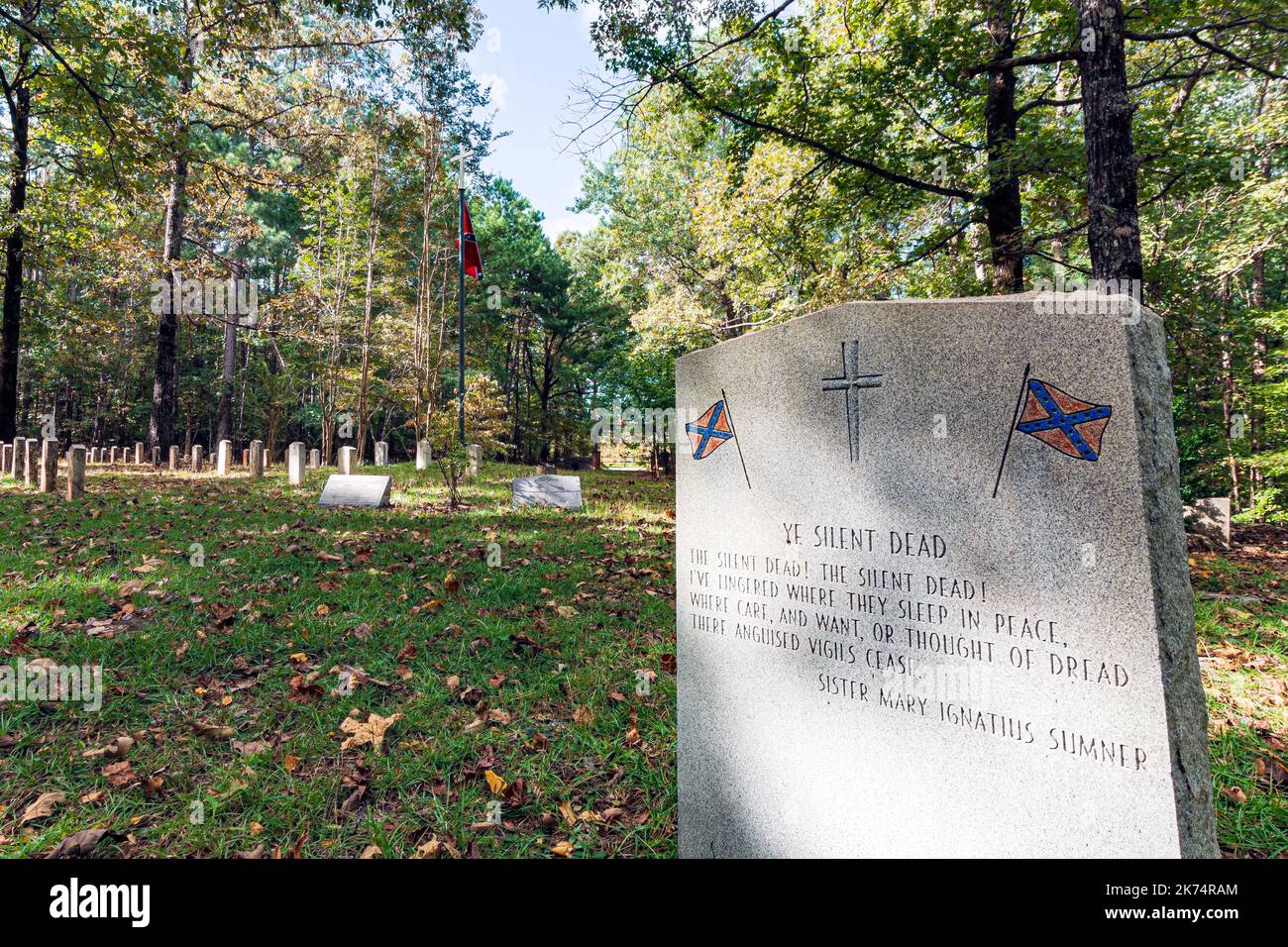 Calera, Alabama, USA-Sept. 30, 2022: Old Soldiers Grave Yard, aka ...