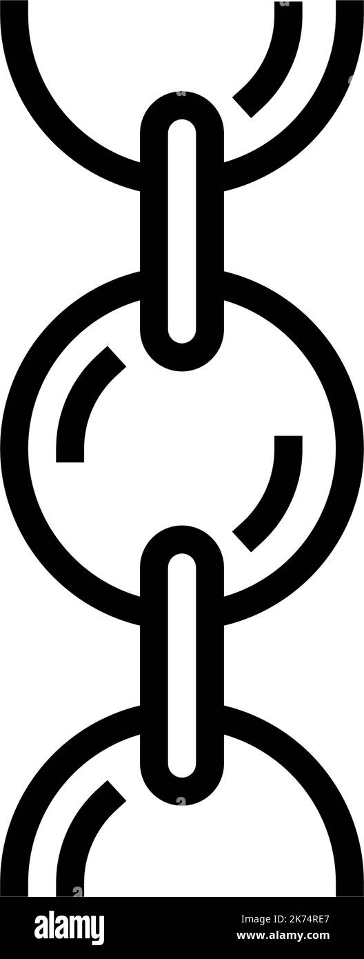 sequin chain line icon vector illustration Stock Vector Image & Art - Alamy