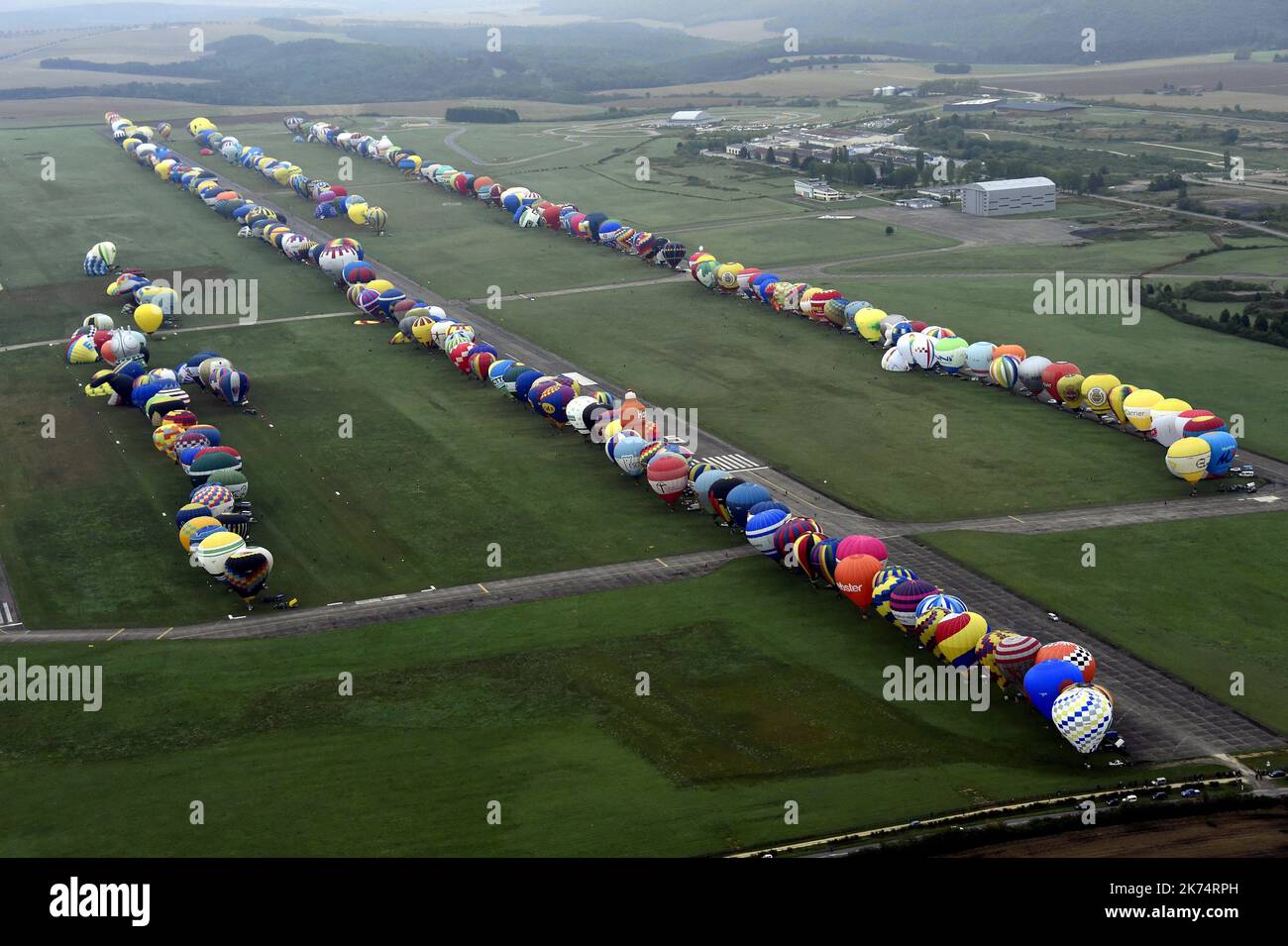 CHAMBLEY the 28th of July 2017 - Mass ballon ascent during the Mondial ...