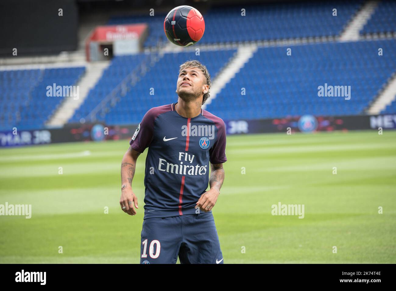 Press conference of the former Barcelona player, Neymar Jr, following ...
