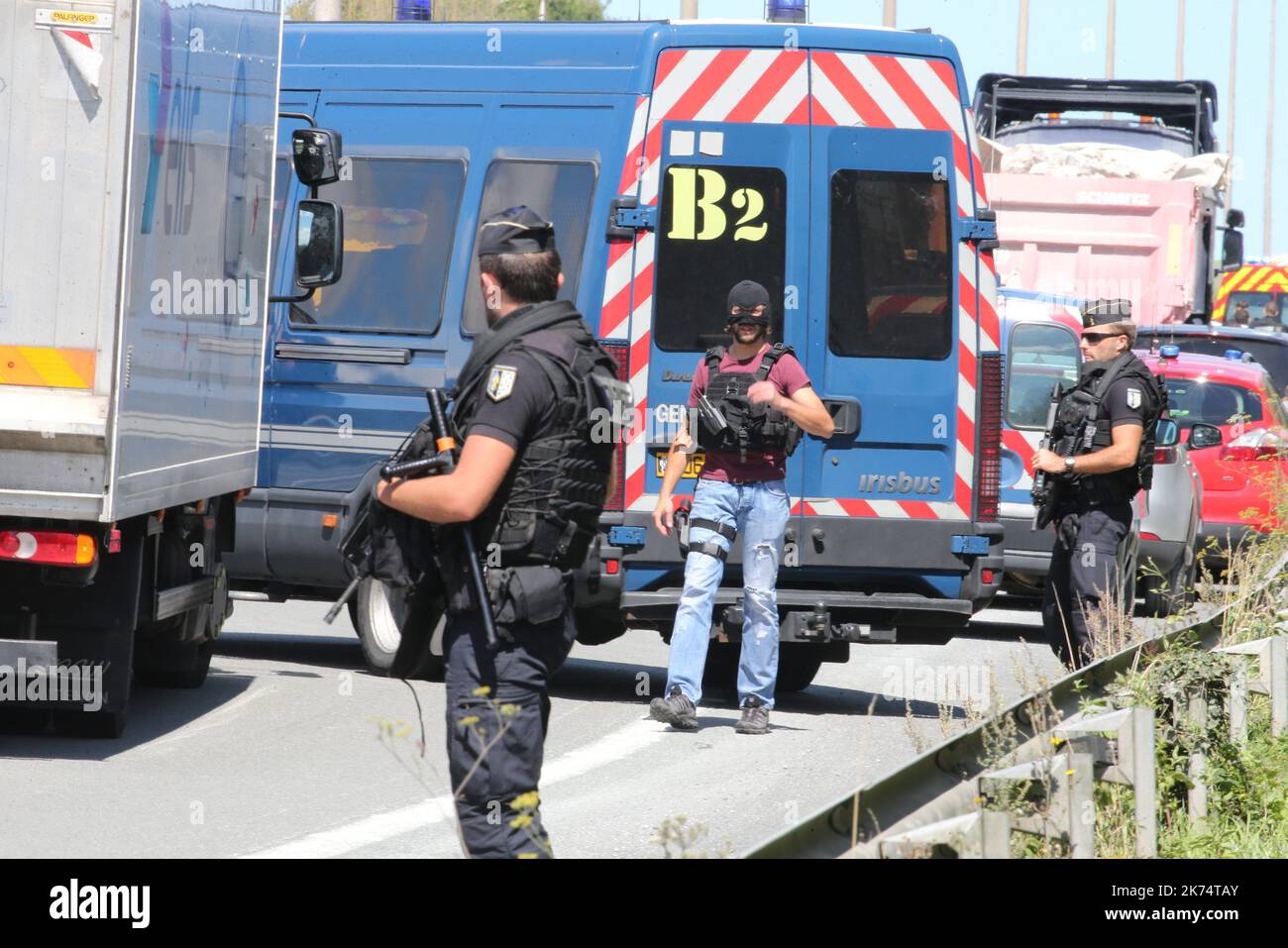 Suspected terrorist is shot five times and arrested while 'driving ...