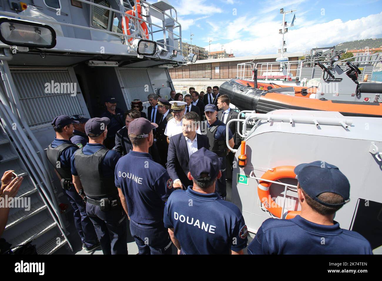 The French Minister of Public affairs and accounts Gerald Darmanin ...