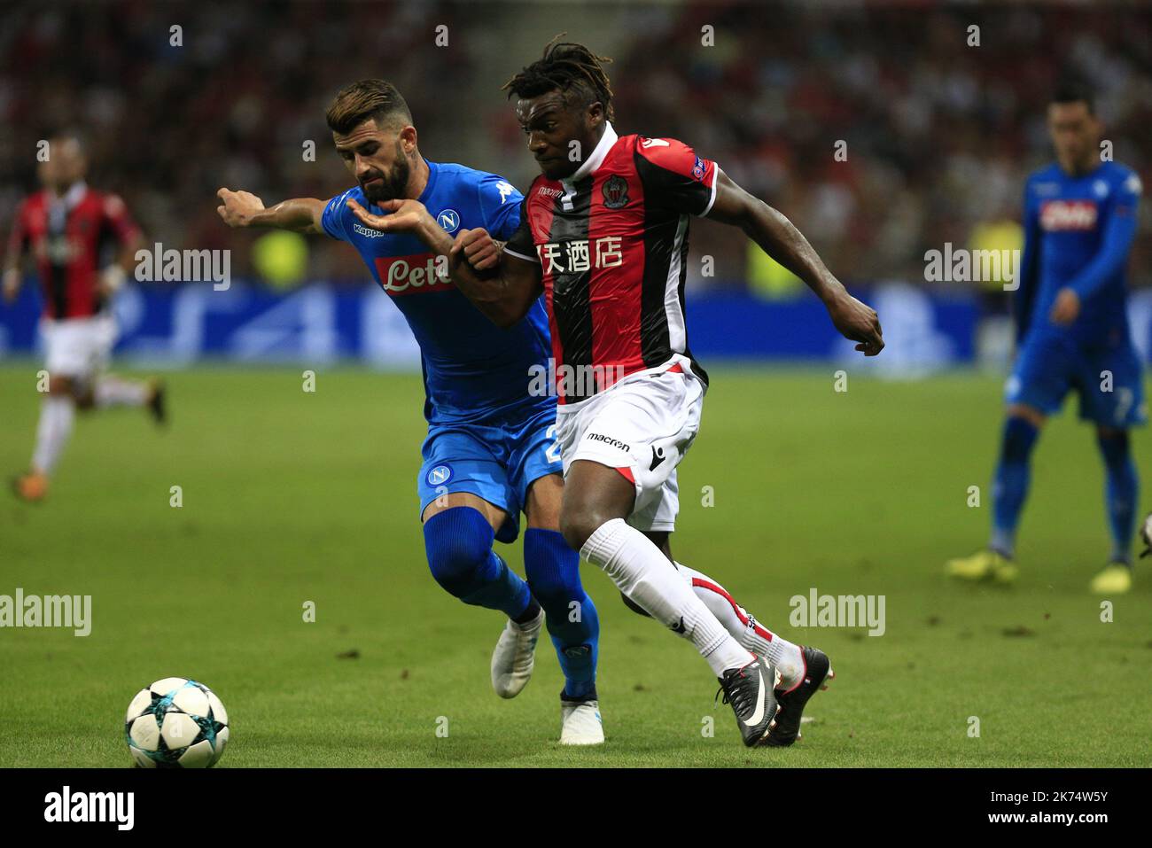 Nice's Allan Saint Maxim (right Stock Photo - Alamy