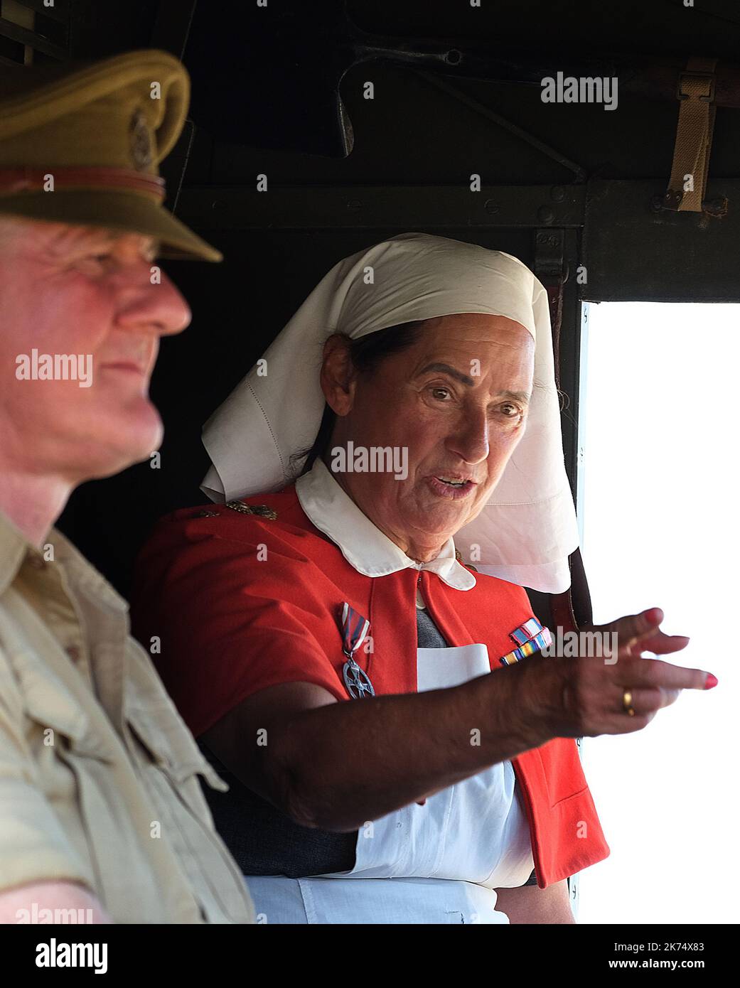 0The Yorkshire Wartime Experience show. Leeds, UK, August 2022. Military Re-enactment with ...