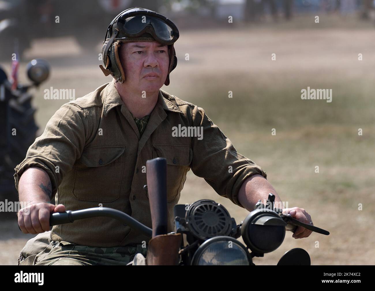 0The Yorkshire Wartime Experience show. Leeds, UK, August 2022. Military Re-enactment with ...