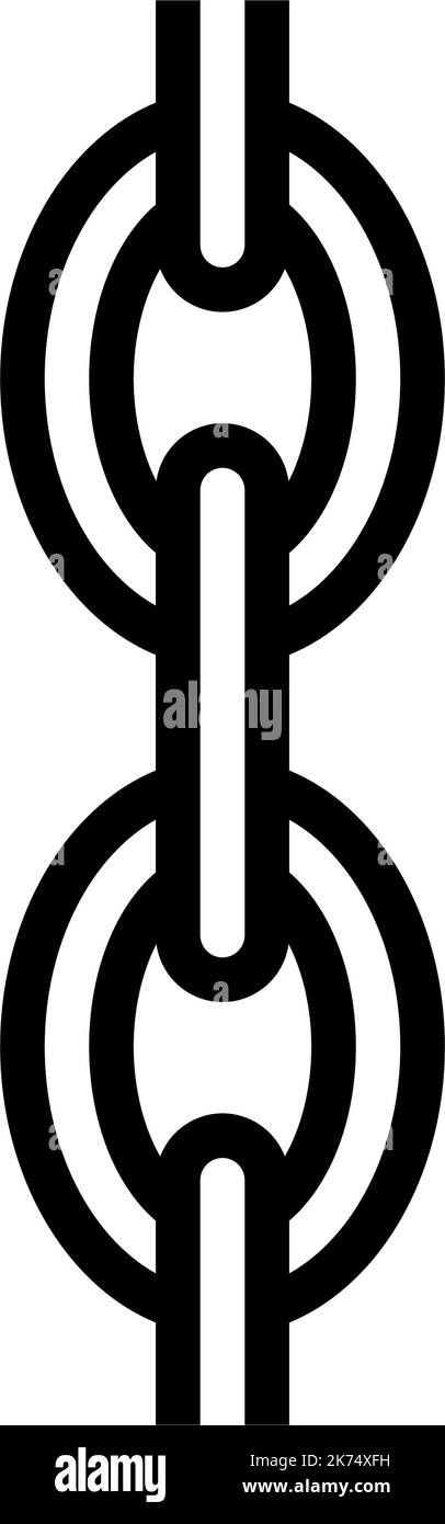 trace chain line icon vector illustration Stock Vector Image & Art - Alamy