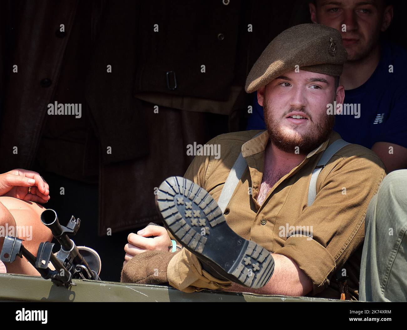 0The Yorkshire Wartime Experience show. Leeds, UK, August 2022. Military Re-enactment with ...