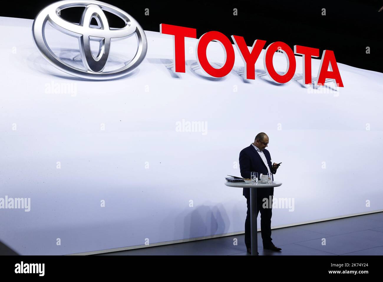 Sur le stand de TOYOTA at The 2017 Frankfurt Motor Show, 12th of ...