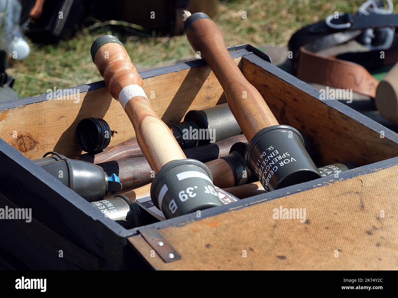 0The Yorkshire Wartime Experience show. Leeds, UK, August 2022. Military Re-enactment with ...