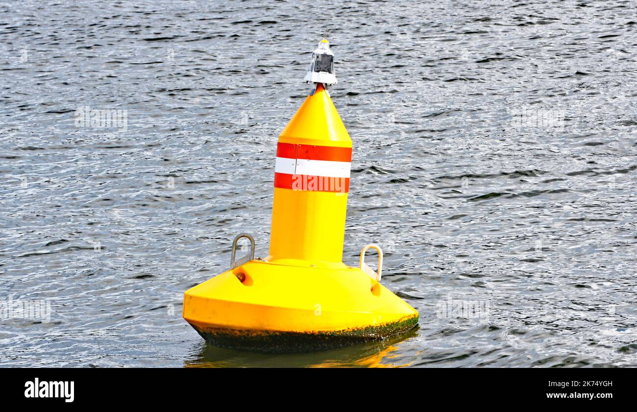 River traffic signs in the rivers of Europe Stock Photo - Alamy