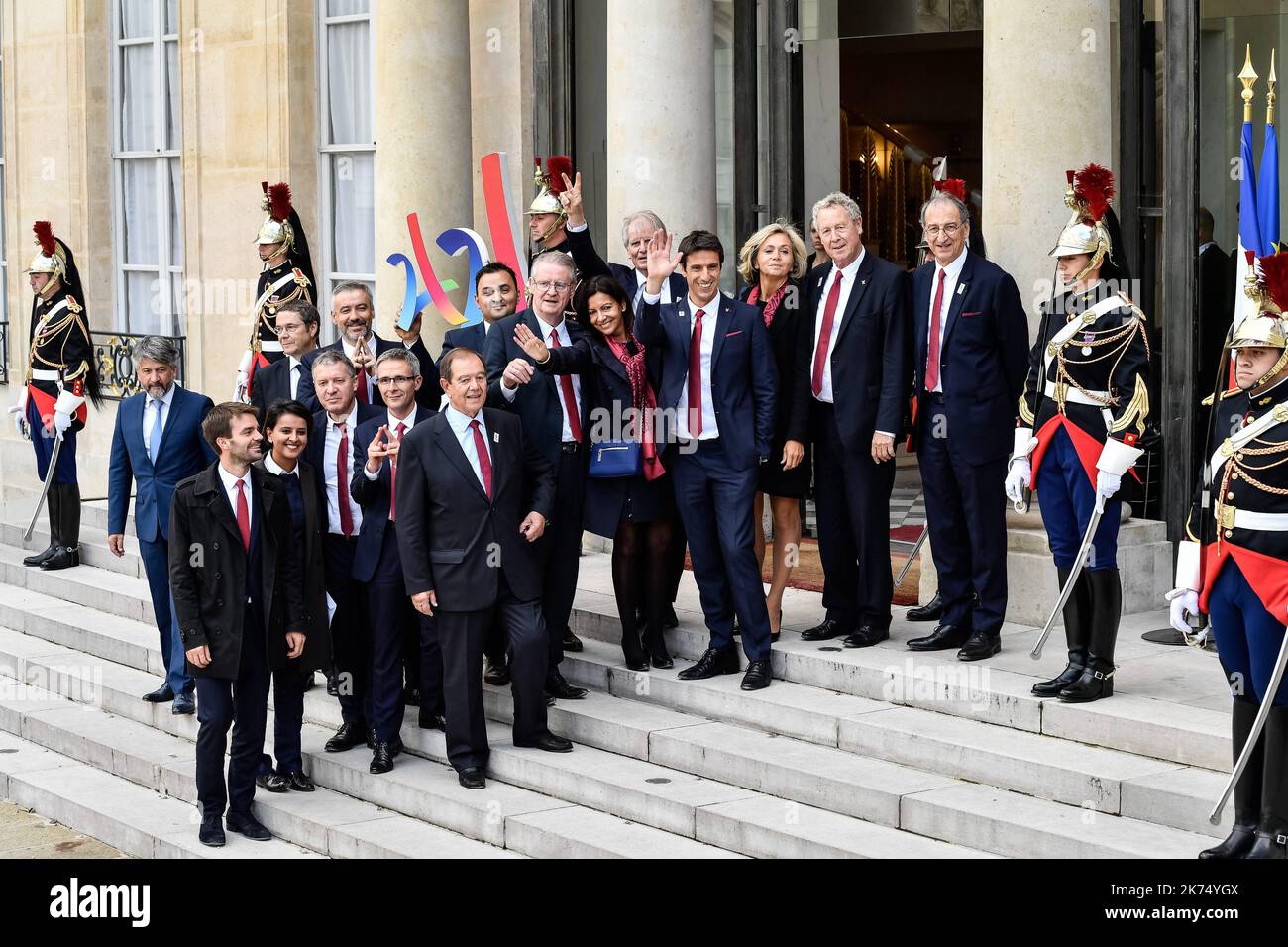 The French Olympic delegation back from Lima, is recieved by the french ...