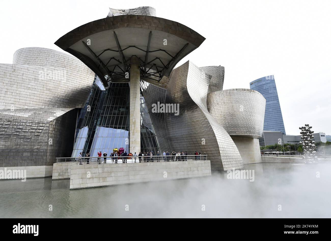 Designed by American architect Frank Gehry, the Guggenheim Museum ...