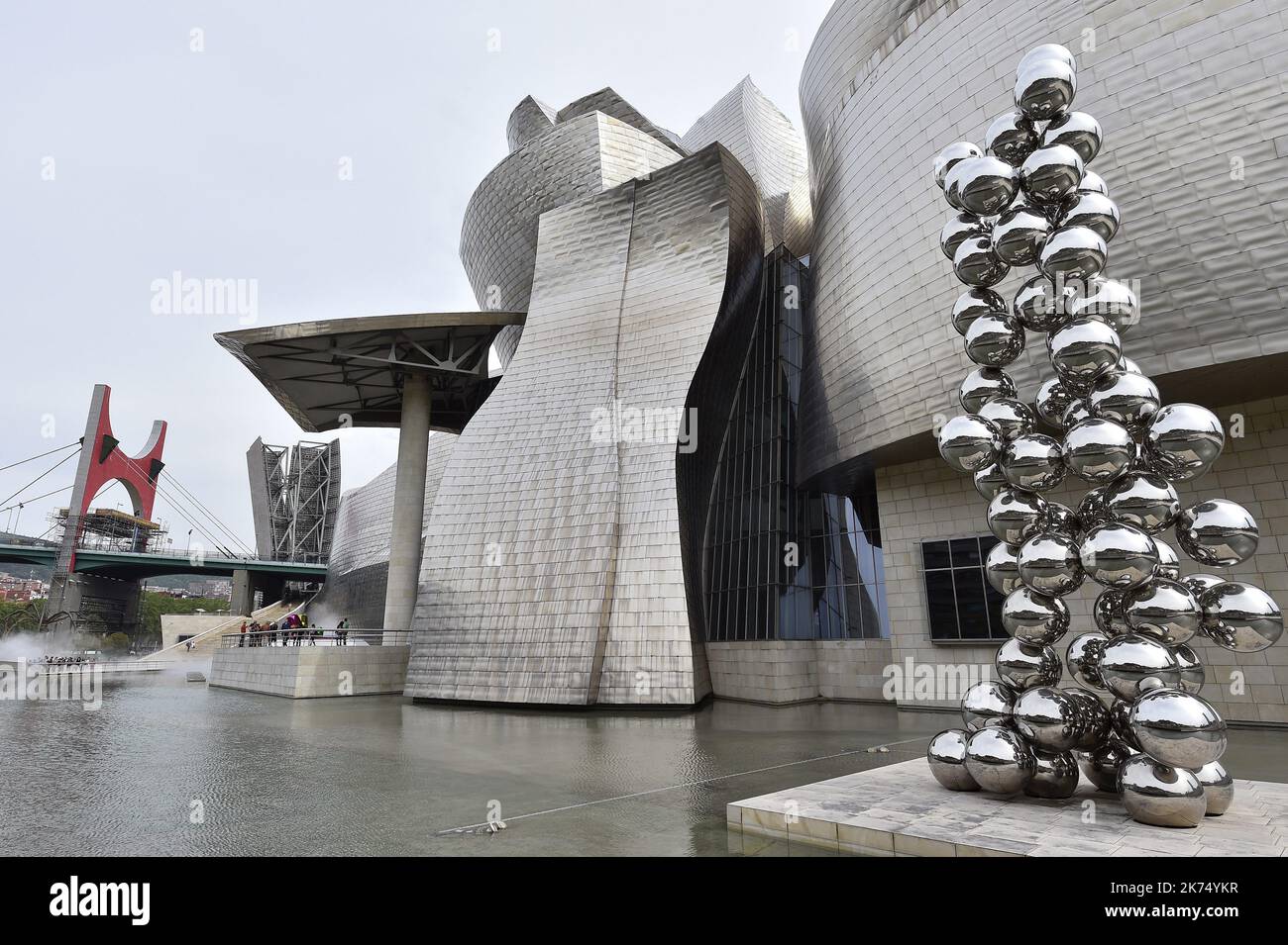 Designed by American architect Frank Gehry, the Guggenheim Museum ...