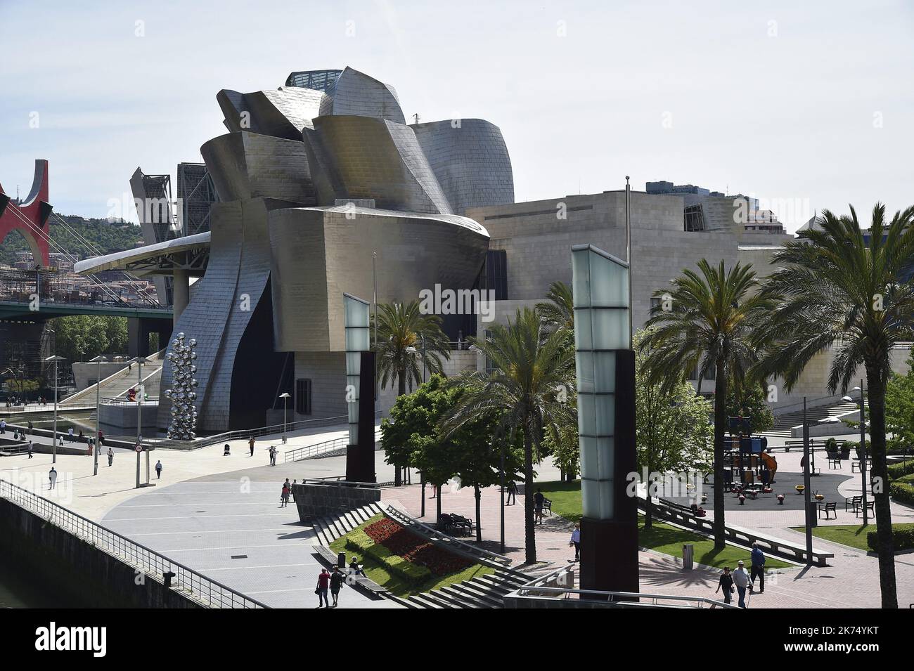 Designed by American architect Frank Gehry, the Guggenheim Museum ...