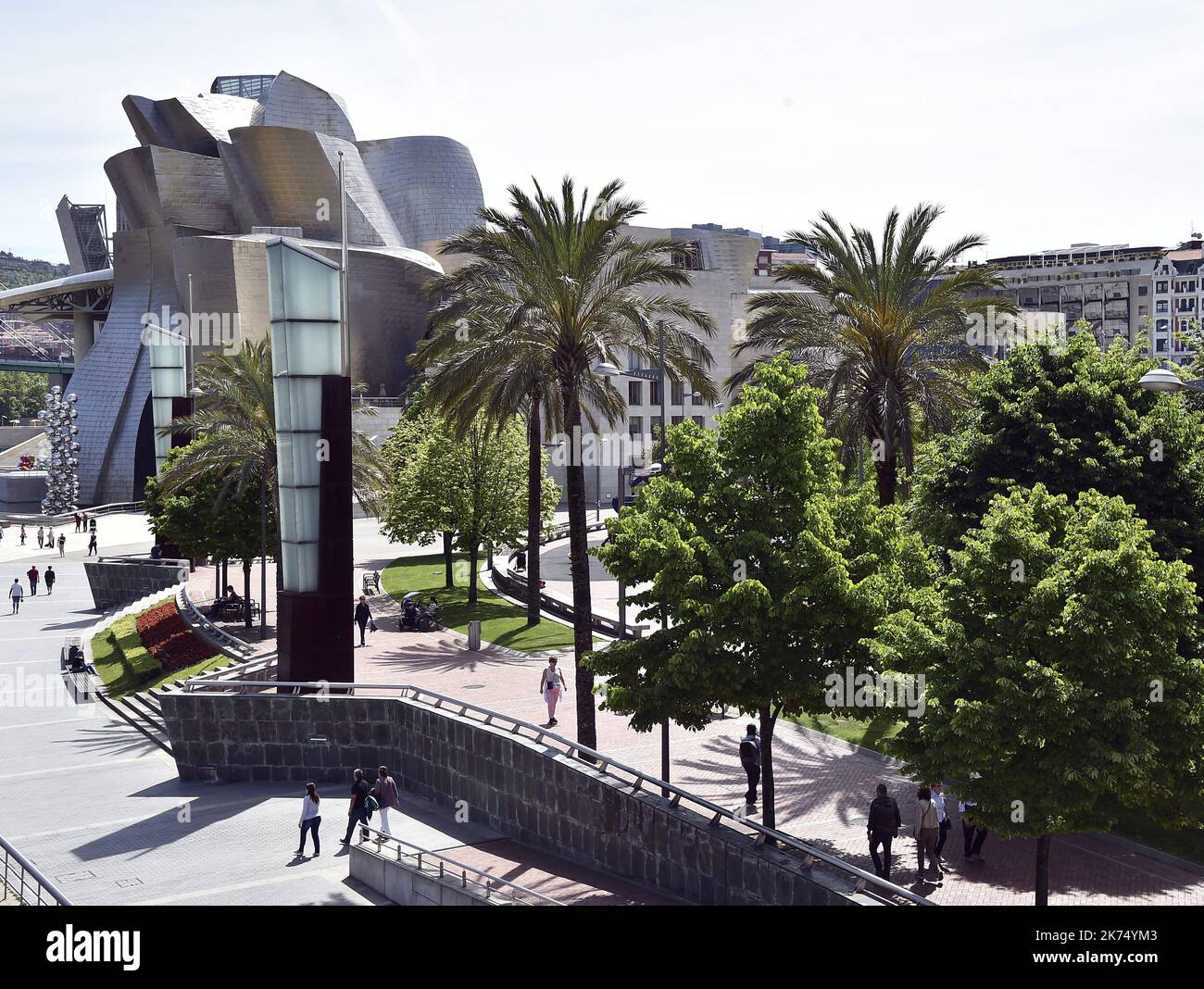 Designed by American architect Frank Gehry, the Guggenheim Museum ...