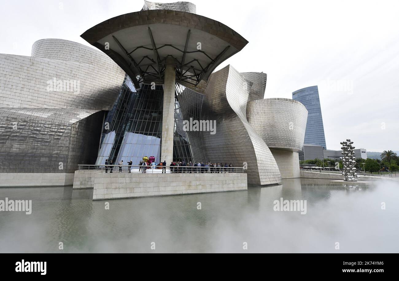 Designed by American architect Frank Gehry, the Guggenheim Museum ...