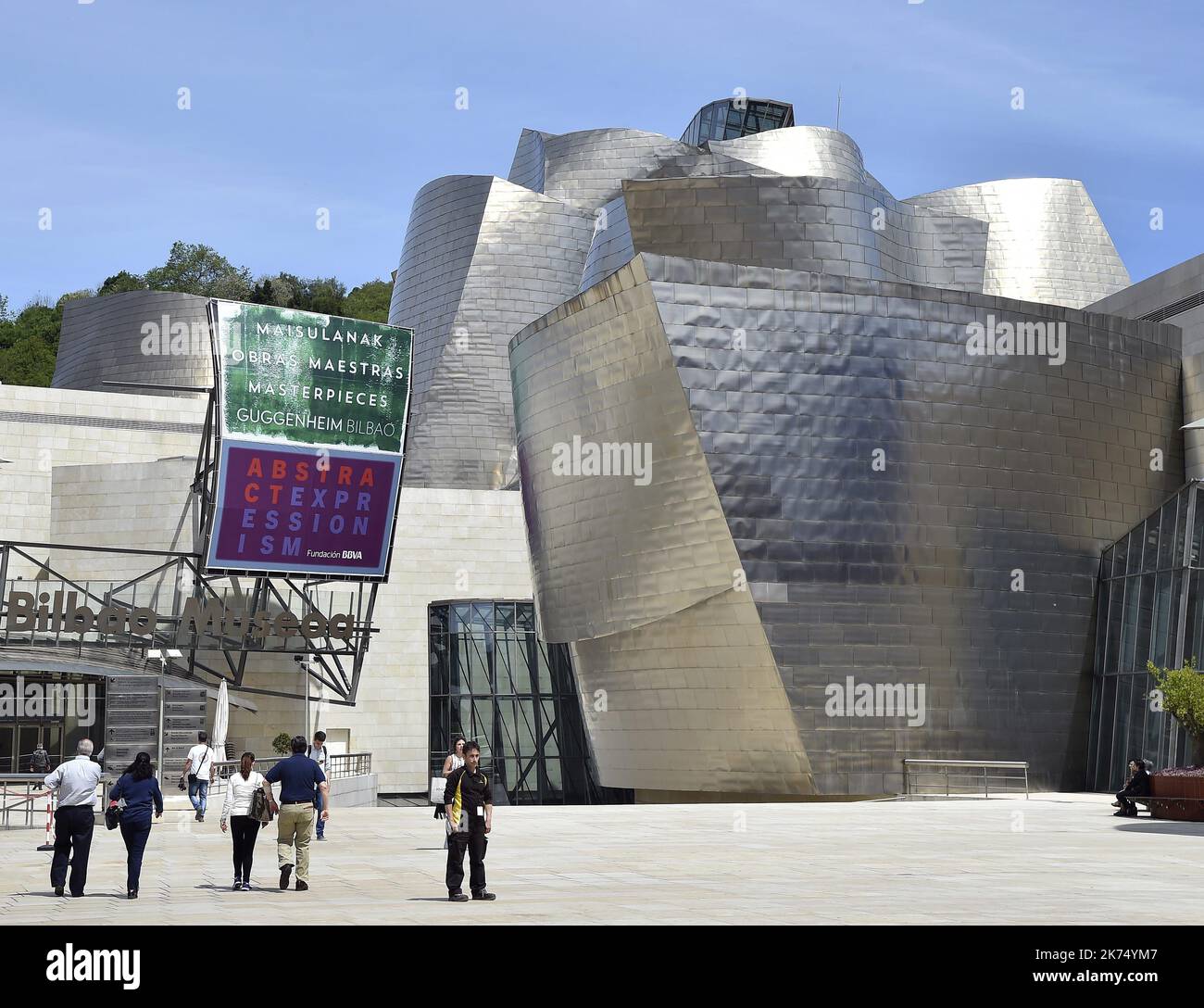 Designed by American architect Frank Gehry, the Guggenheim Museum ...
