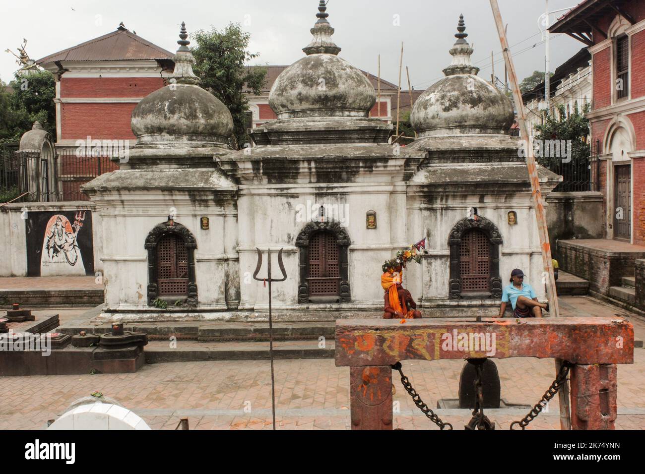 A man represents Shiva in human form and moves to the site of the ...