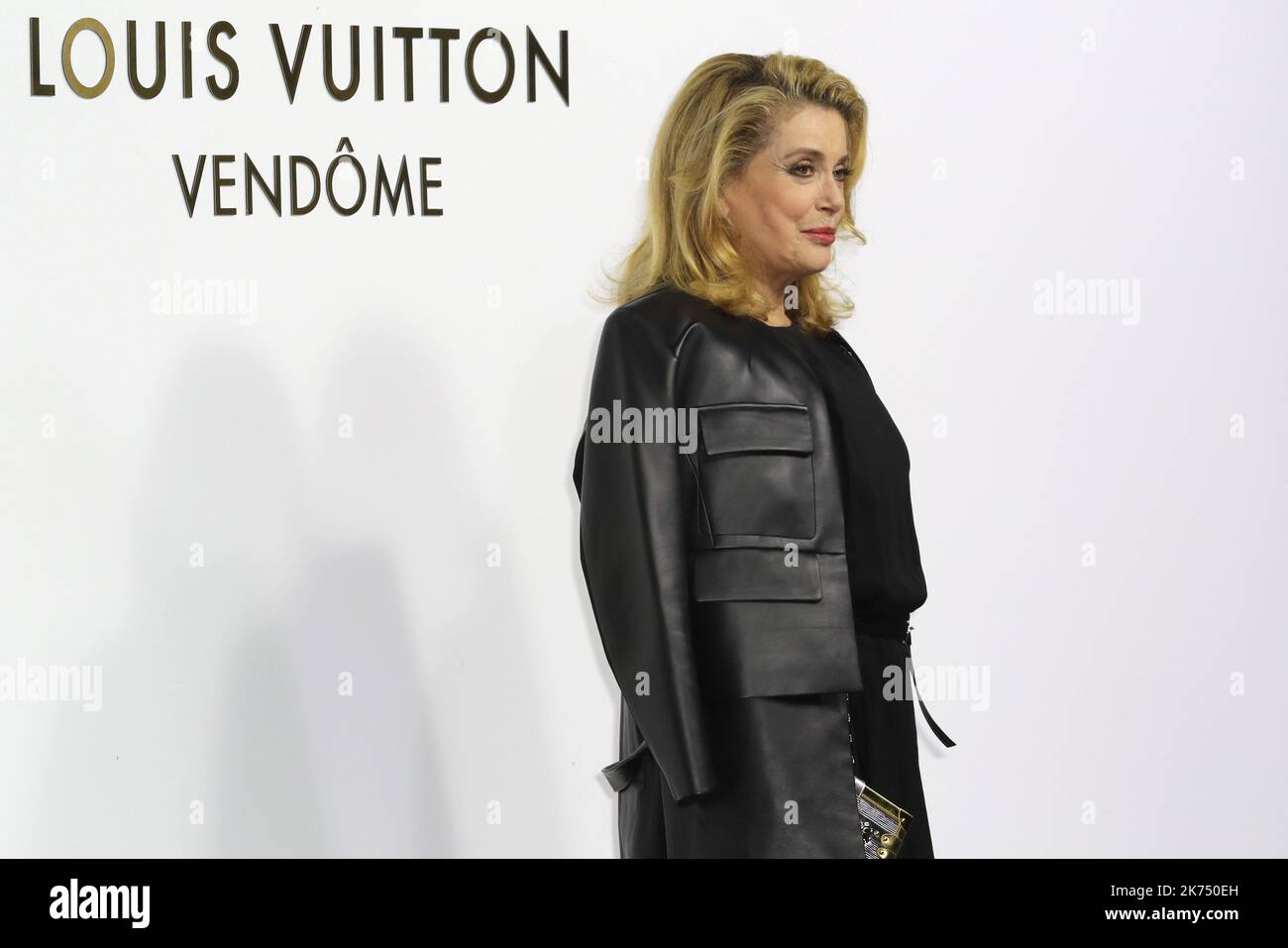 Catherine Deneuve is seen at the Grand Opening of the Louis Vuitton ...