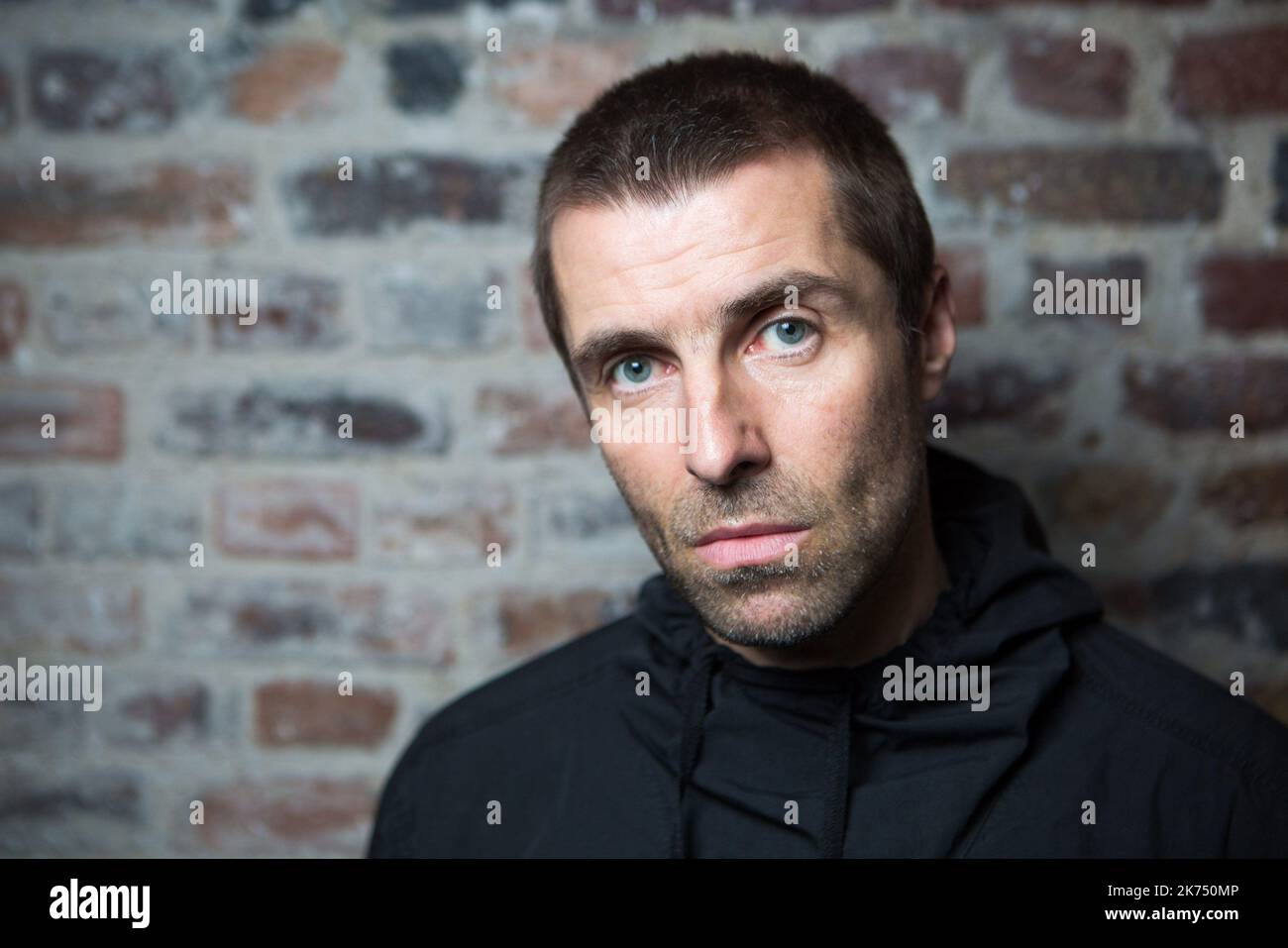 Liam Gallagher, former signer of Oasis during a photoshoot in Paris, 21 ...