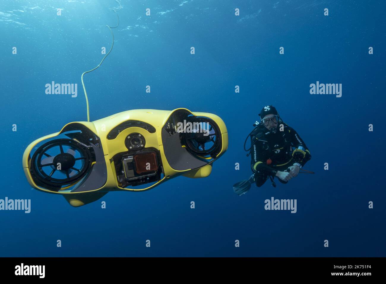 iBubble is the first autonomous underwater drone filming recreational ...