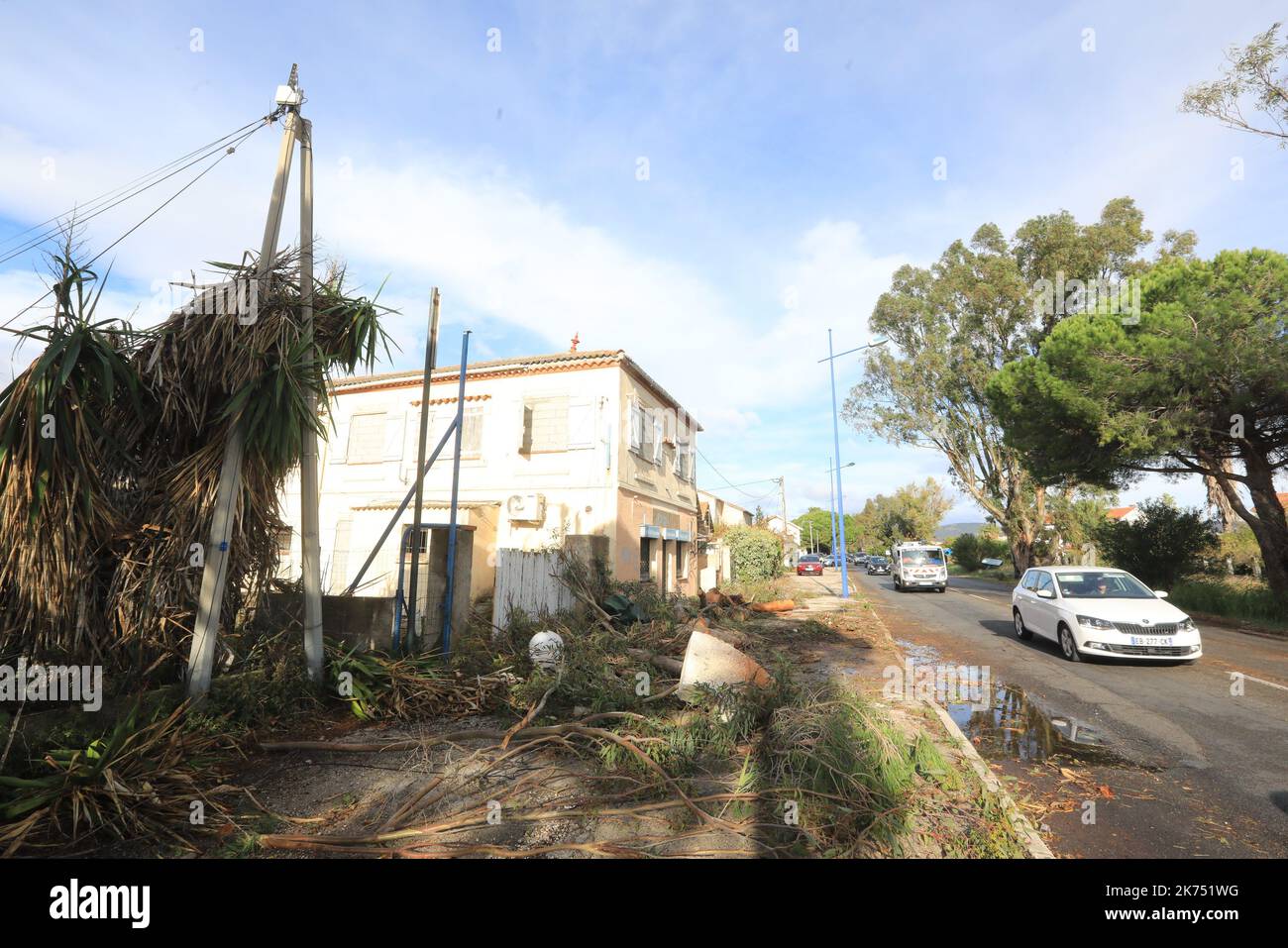 Tornado caused storm damage in the south of France Stock Photo - Alamy