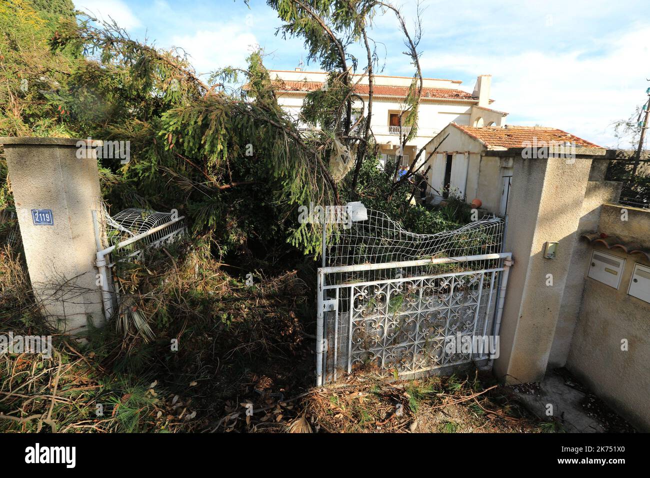 Tornado caused storm damage in the south of France Stock Photo - Alamy