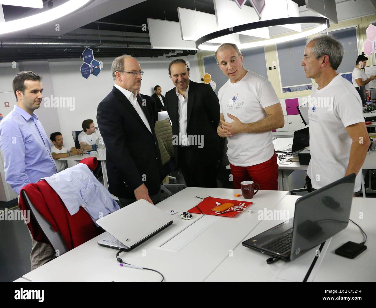 Monaco 08/11/2017 - Inauguration of the Start-up program "MONACOTECH ...