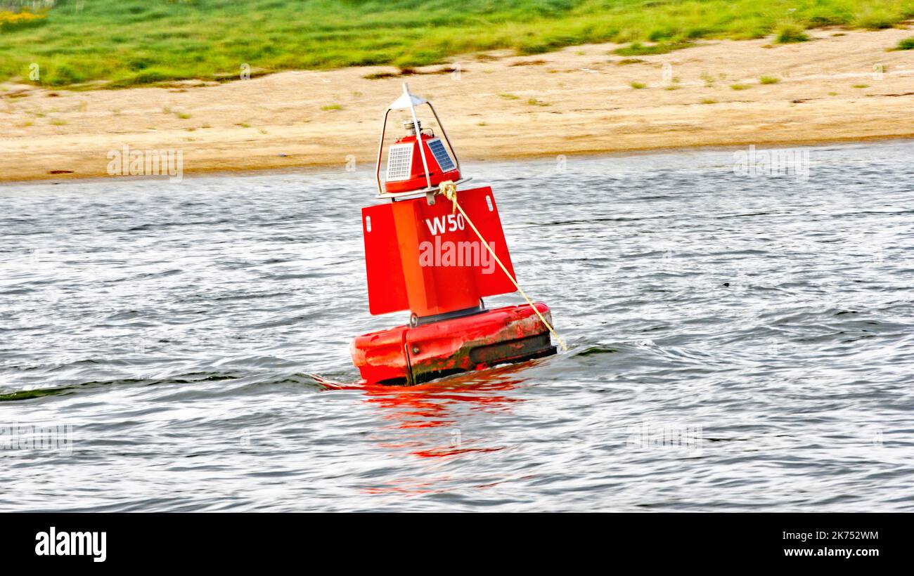 River traffic signs in the rivers of Europe Stock Photo - Alamy