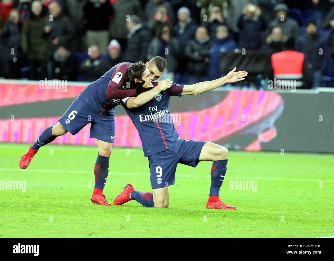 Paris Saint-Germain (PSG) and Troyes Estac at Parc des Princes on ...
