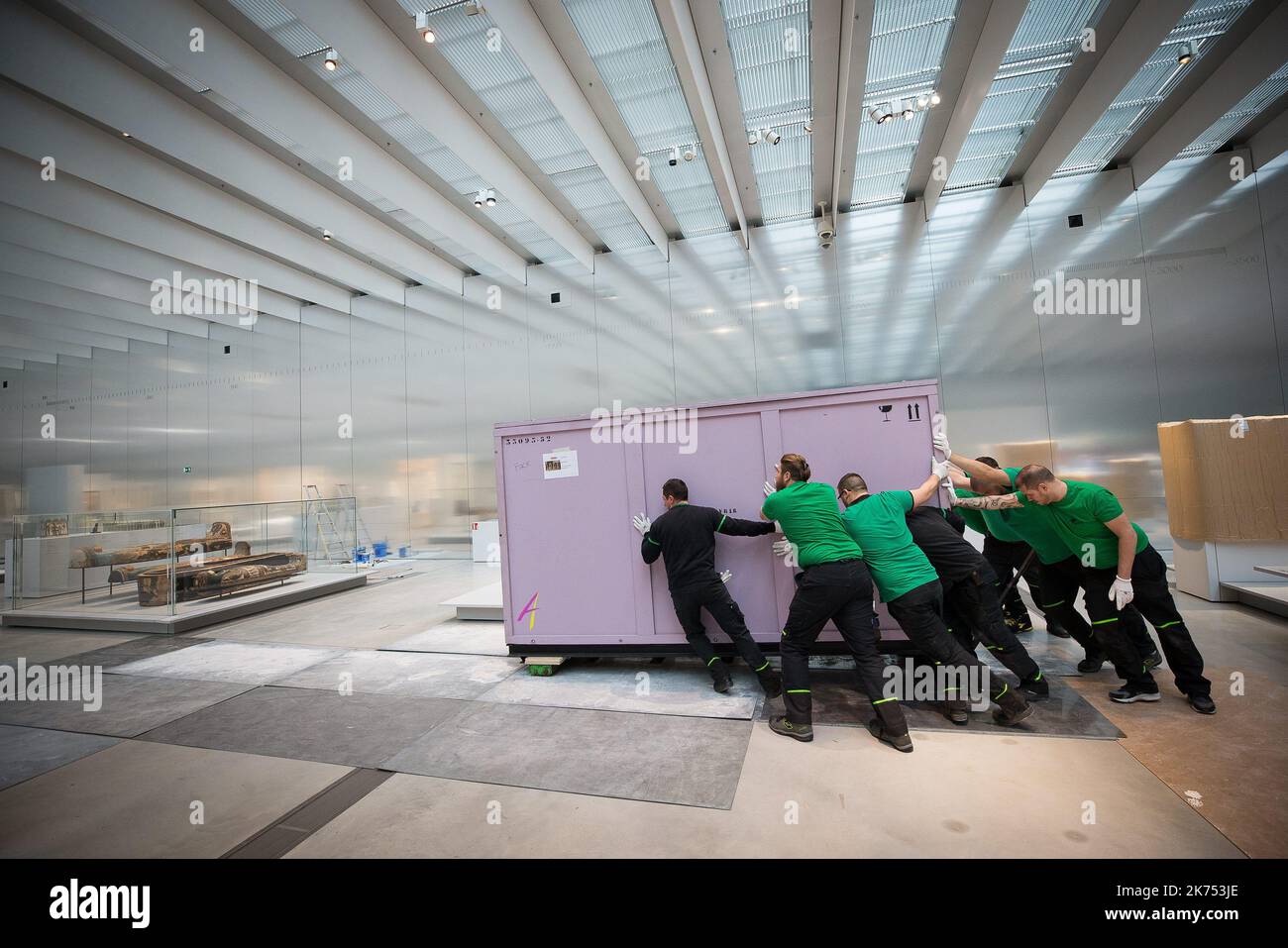The Louvre-Lens museum celebrates it's fifth anniversary Stock Photo ...