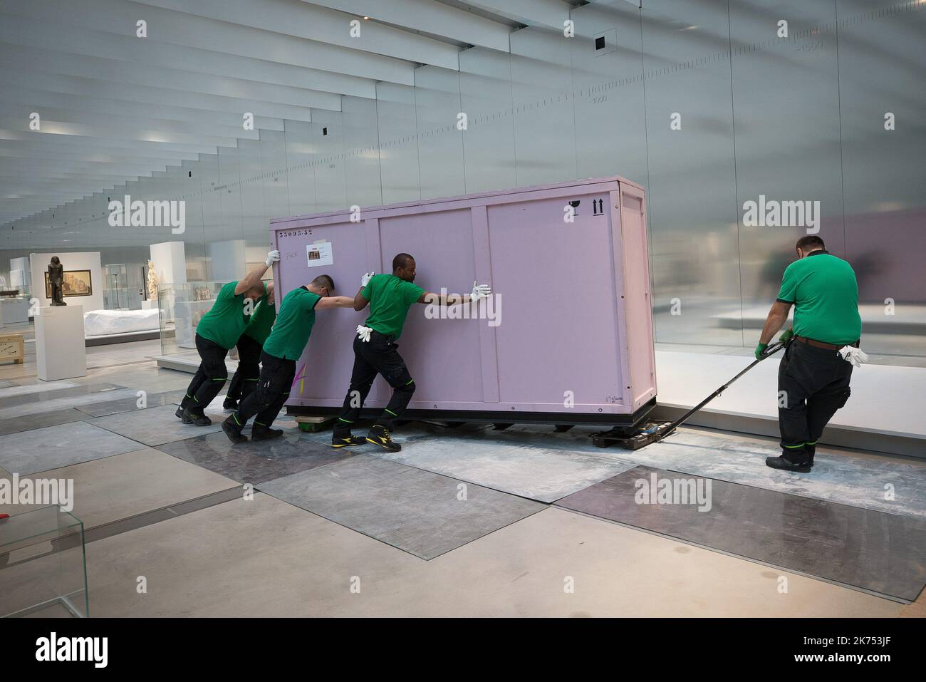 The Louvre-Lens museum celebrates it's fifth anniversary Stock Photo ...