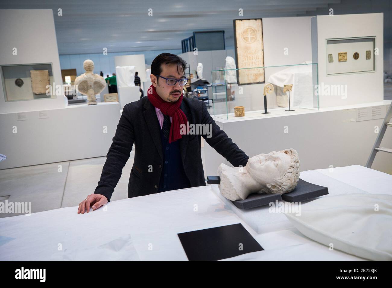 The Louvre-Lens museum celebrates it's fifth anniversary Stock Photo ...