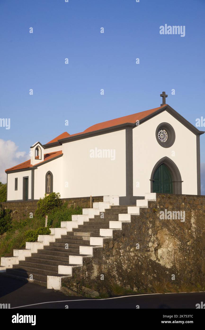 Portugal, Azores, Faial Island, Horta, Nossa Senhora da Guia, chapel ...