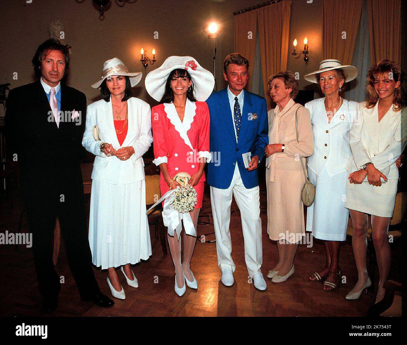 SAINT TROPEZ HALLYDAY: JULY 1990 RAMATUELLE MARRIAGE WITH ADELINE FILES ...