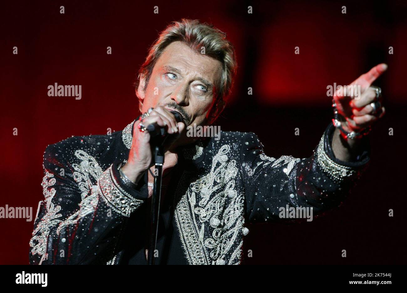 JOHNNY HALLYDAY CONCERT AT THE LAUNCH FESTIVAL IN VENDEE © F DUBRAY THE ...