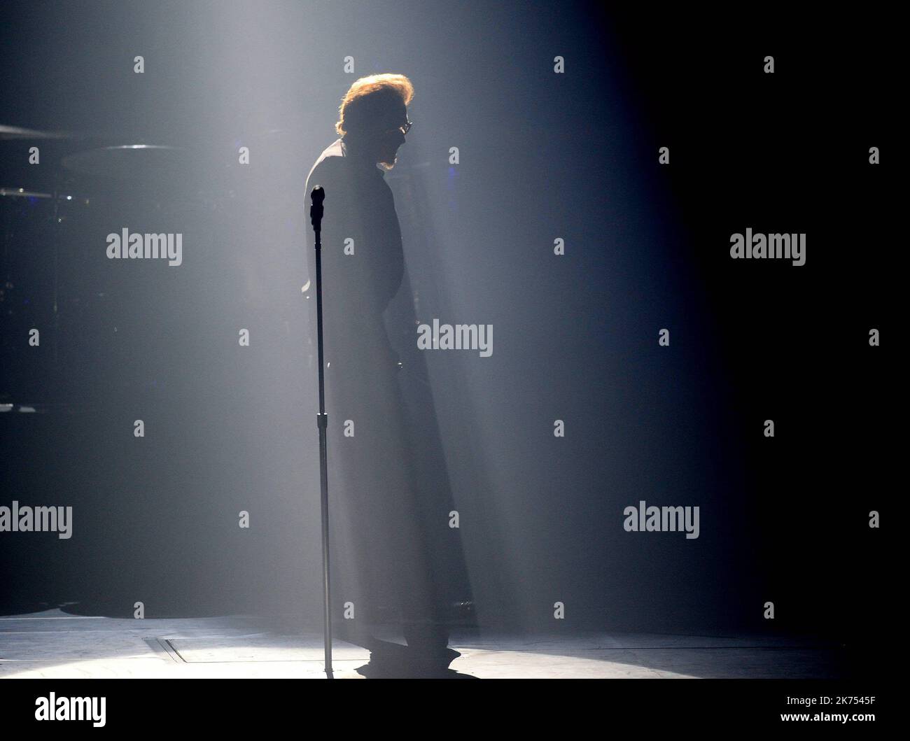 Concert of Johnny Hallyday at Zenith de Nantes Veteran French rocker ...