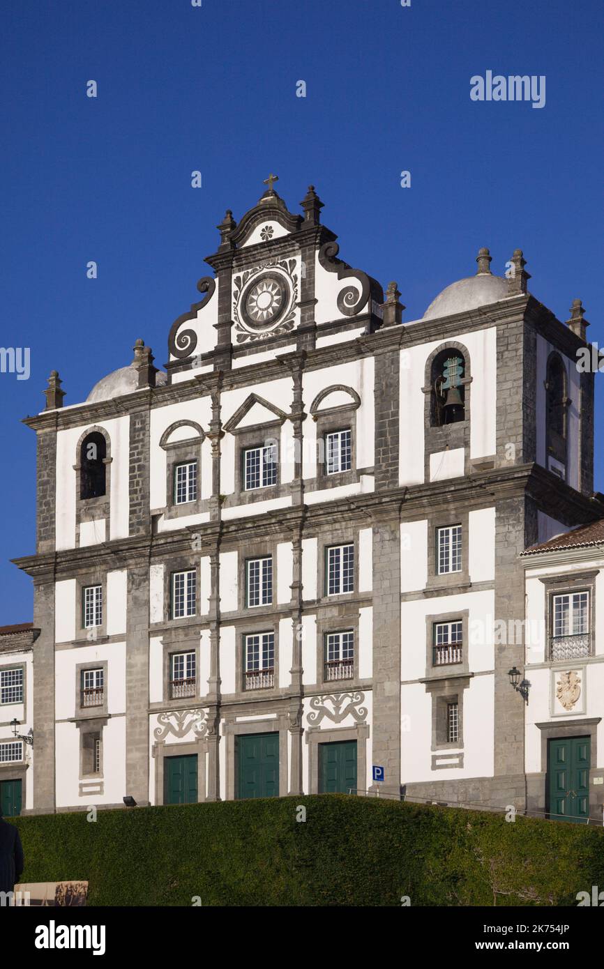 Portugal, Azores, Faial Island, Horta, Nossa Senhora do Carmo, church ...