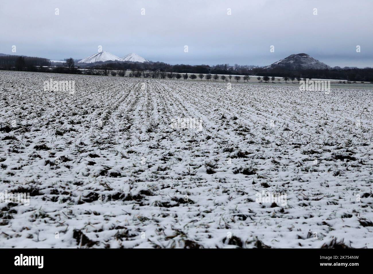 Snowfalls in France Stock Photo - Alamy
