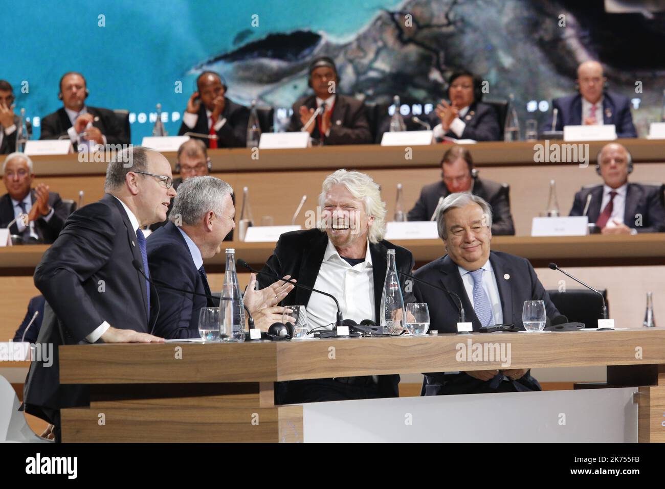 Albert de Monaco et Richard Branson Stock Photo - Alamy