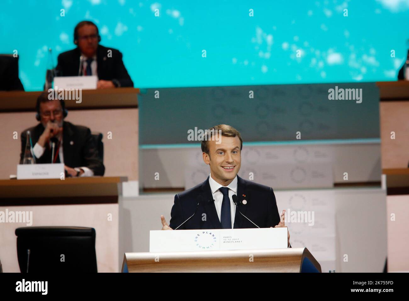 Discours d'Emmanuel Macron Stock Photo - Alamy