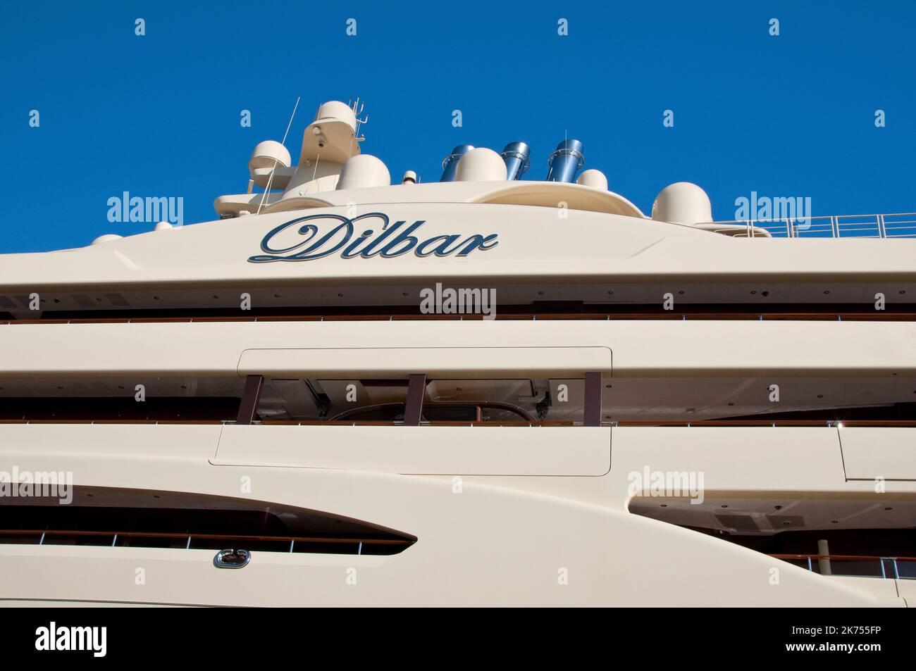 Luxury yacht dilbar hi-res stock photography and images - Alamy