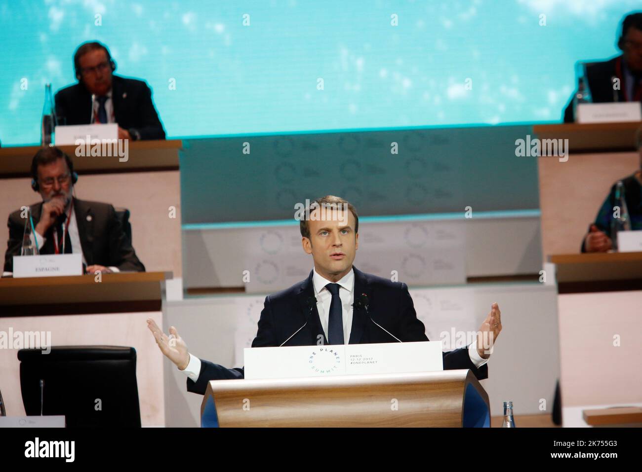 Discours d'Emmanuel Macron Stock Photo - Alamy