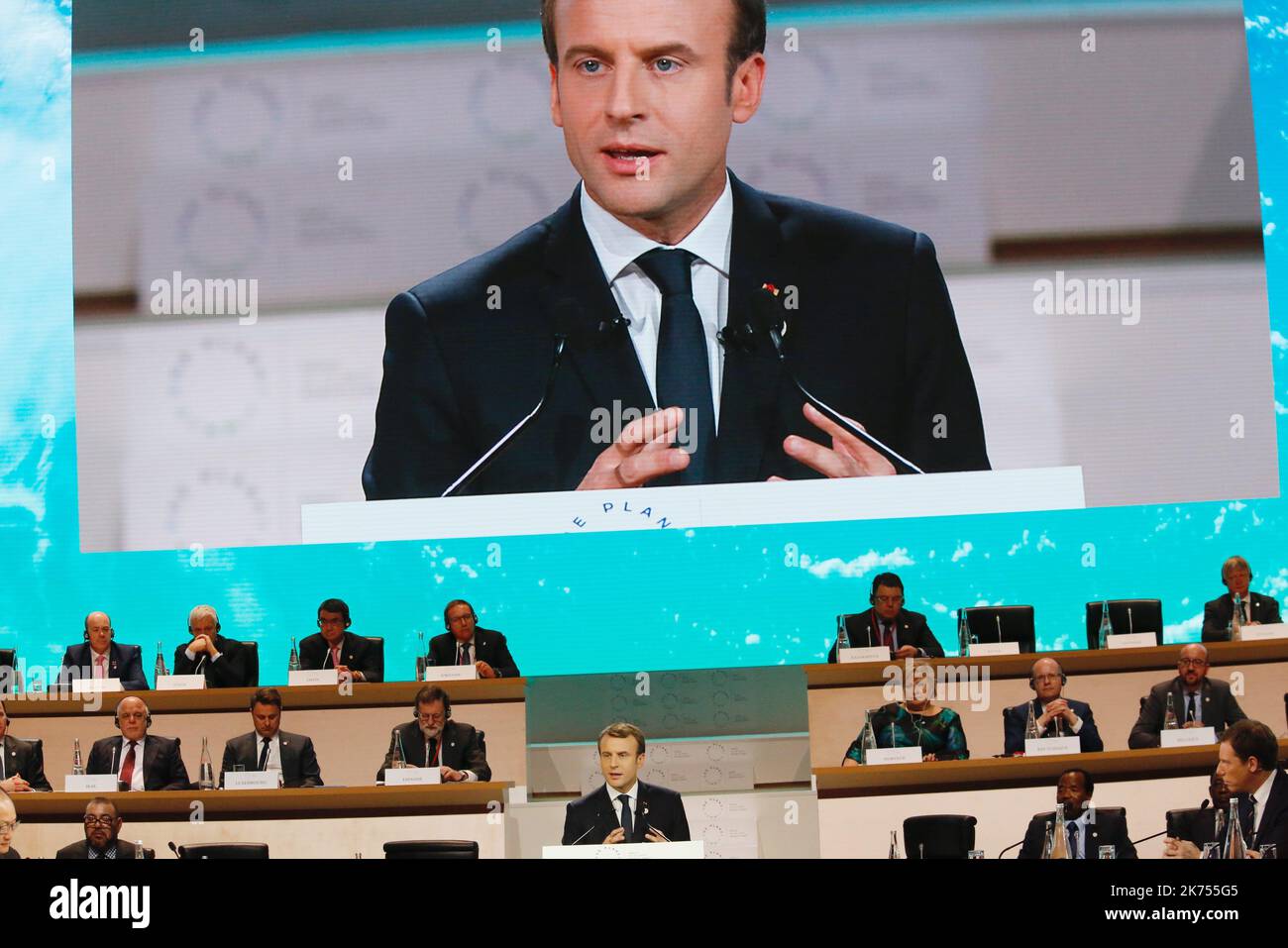 Discours d'Emmanuel Macron Stock Photo - Alamy